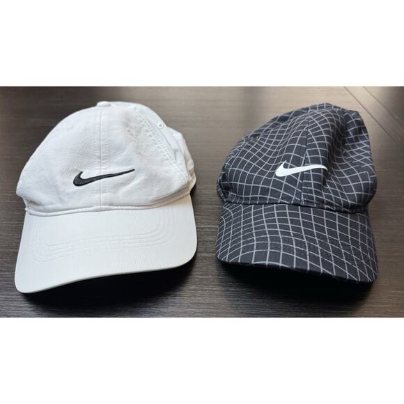 Nike | Accessories | Lot Of Two Adult Nike Golf Hats One Size Black And ...